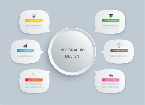 데이터 인포 그래픽 템플릿 프리미엄 벡터