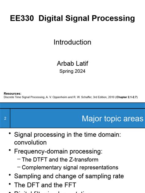 lecture 01 introduction pdf digital signal processing low