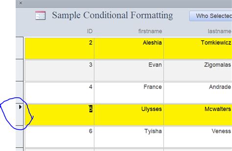 Unbound Check Box On Continuous Subform For Selecting Records تحديد
