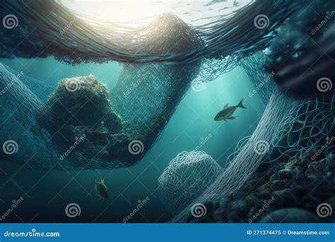 Plastic Trash Underwater Polluting Ecosystems Sea Ocean And Rivers