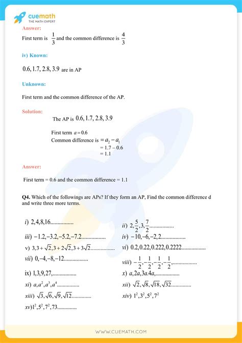 ncert solutions class 10 maths chapter 5 arithmetic progressions free pdf
