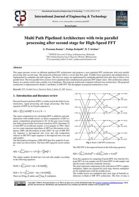 Pdf Multi Path Pipelined Architecture With Twin Parallel Processing