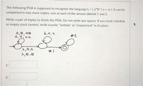 solved the following pda is supposed to recognize the