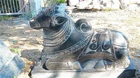 Stone Black Granite nandi statue, Temple at Rs 28000 in Guntur | ID ...