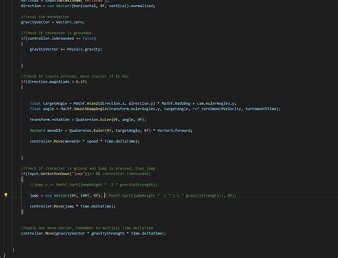 Why Does My Jump Not Work I Ve Ravaged Through Tutorials And Forums Etc And I Can T Figure Out