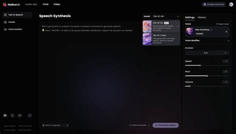 Hailuo Ai ии сервис для озвучки текста и клонирования голоса