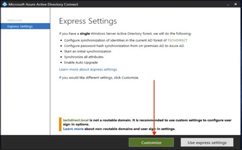 how to sync on premises ad with azure ad via azure ad connect