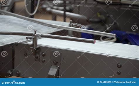 Movement Of Conveyor Belt Without Objects On It Stock Video Video Of Industrial Equipment