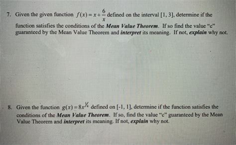 solved 6 7 given the given function f x x defined on