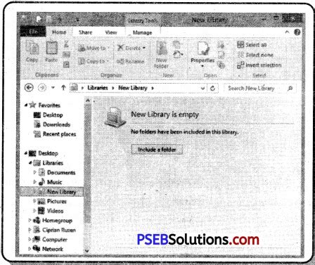 PSEB Th Class Computer Solutions Chapter Windows Explorer PSEB Solutions