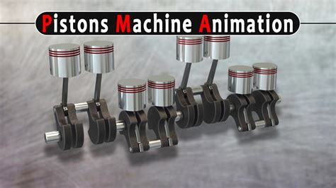 3ds Max Create Pistons Machine Animation Youtube