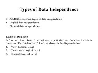 1 4 Data Independence PPTX