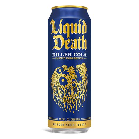 Liquid Death Soda Flavored Sparkling Water Killer Cola 19 2 Oz