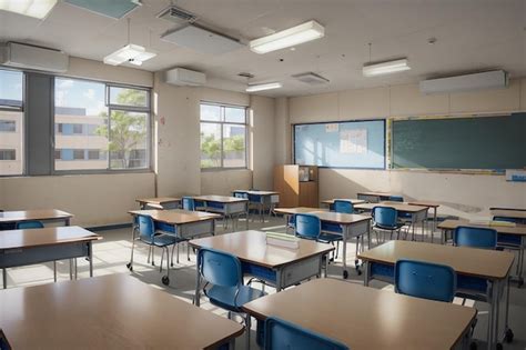 Premium Ai Image Photo Empty Classroom In Education University Premium Ai Image Photo Empty Classroom In Education University