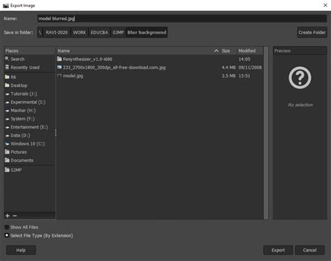 GIMP Blur Background Different Steps Of GIMP Blur Background