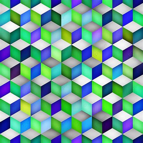 Geometric Pattern Rhombus Grid With A Multicolor Gradient Vector Cube Shape Vector Dimensional