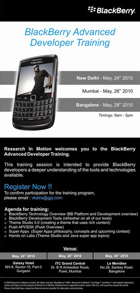 blackberry developer day one stop for all bangalore tech events
