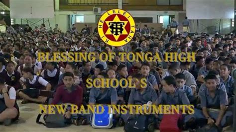 Blessing Of Tonga High Schools New Brass Band Instruments Donated By