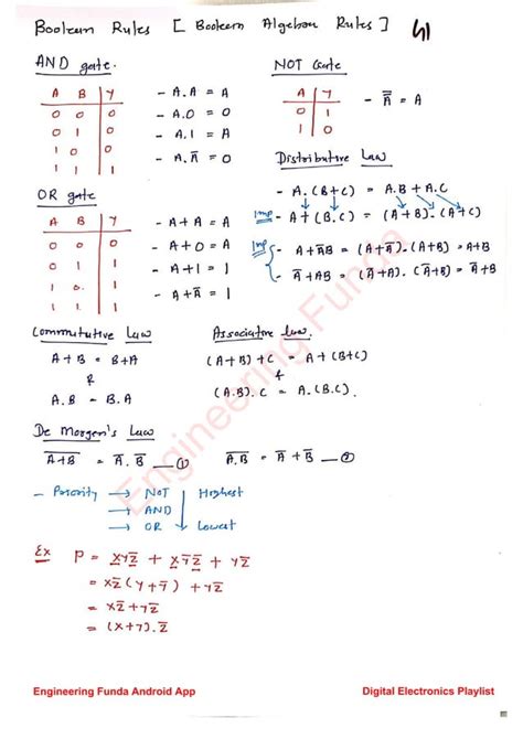 Boolean Algebra Pdf Technology And Computing