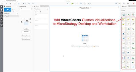 Add Vitaracharts Custom Visualizations To Microstrategy Desktop And