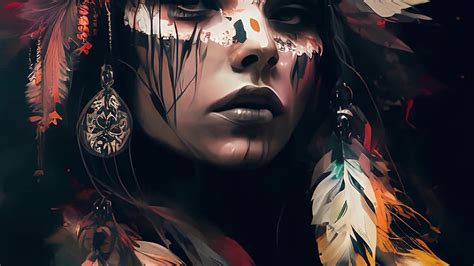 Native Indian Woman Art