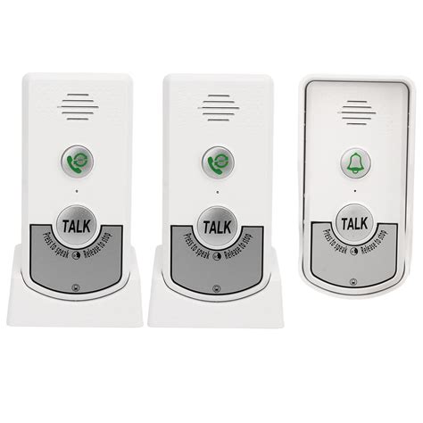 Wireless Voice Intercom Doorbell 2 Way Intercom Systems For Home Waterproof Door Chime Kit