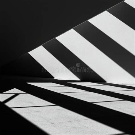 Diagonal Shadows Cast From A Structure Create Bold Contrasting Lines