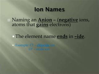 Ionic Bonding PPT