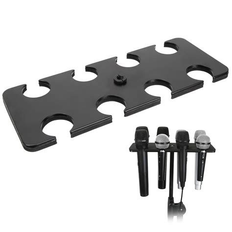 Multi Mic Holder For Wired And Wireless Mics Multiple Microphone Organizer And
