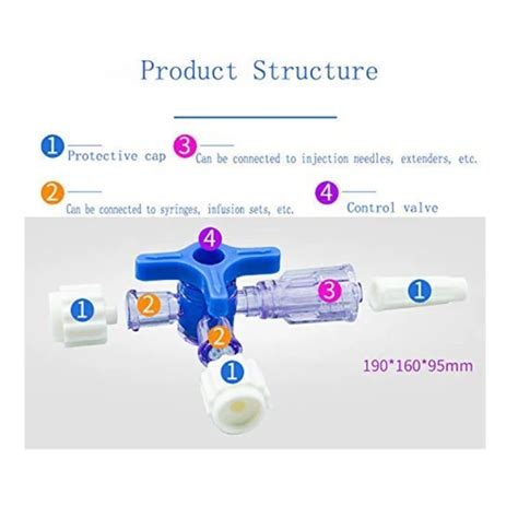 Valve For Feeding Tube Standard Medical Components Luer Lock 3 Way