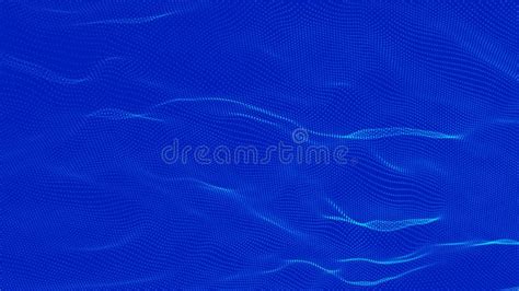 Abstract Digital Particle Wave Futuristic Dotted Wave Big Data
