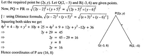 Coordinate Geometry Class 10 Maths Cbse Important Questions With Solutions