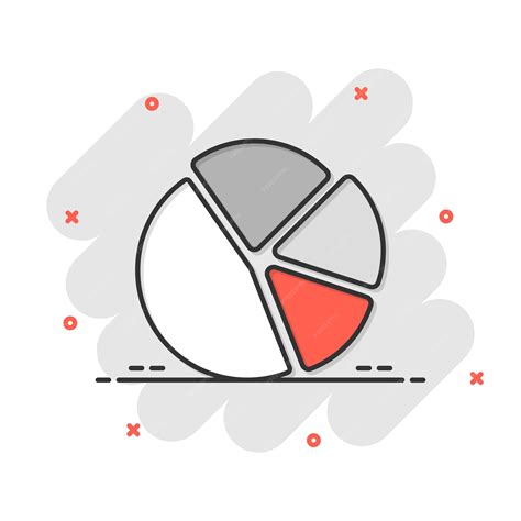 Premium Vector Chart Icon In Comic Style Diagram Cartoon Vector
