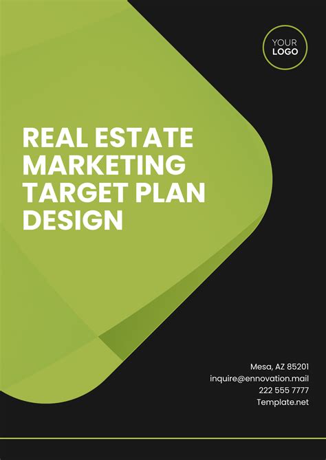 Free Real Estate Marketing Target Plan Design Template To Edit Online
