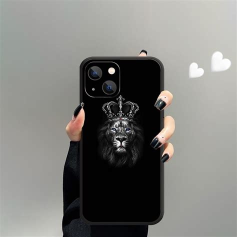 Lion King Cool Pattern Phone Case For Iphone Samsung Galaxy Redmi