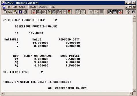 Software For Operation Research Lindo Part1 Optimization Modeling Cyber Window