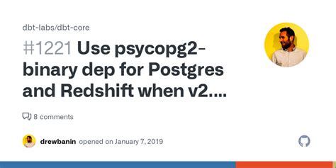 Use Psycopg2 Binary Dep For Postgres And Redshift When V28 Comes Out
