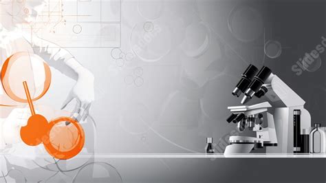 Medical Medical Microscope Gray Simple Powerpoint Background For Free Download Slidesdocs