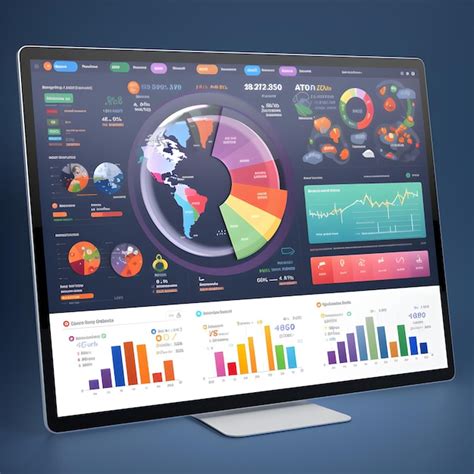 Sophisticated Business Intelligence Dashboard Representing Customer