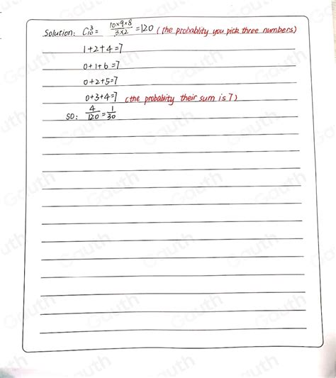 Solved 9 What Is The Probability That When You Pick Three Numbers