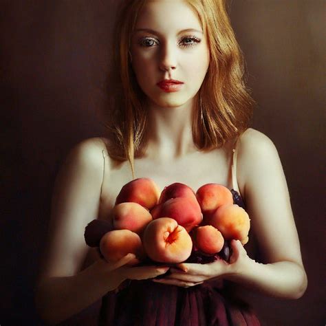 «Девочка с персиками фотография … — создано в Шедевруме