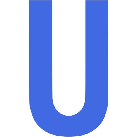 Royal Blue Letter U Icon Free Royal Blue Letter Icons