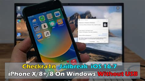 checkra1n windows jailbreak ios 16 7 iphone x 8 8 on windows without