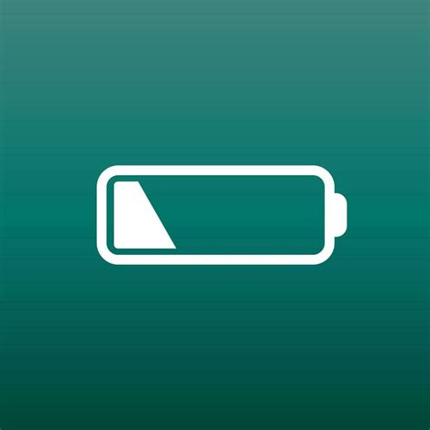 Battery Level Indicator Vector Illustration On Green Background