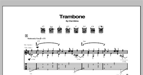 Trambone Guitar Tab Print Sheet Music Now