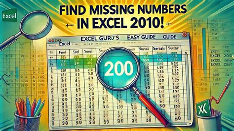 How To Find Extract And Count Missing Serial Numbers In Excel Functions Tutorial By Excelguru