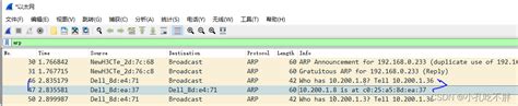 wireshark抓包分析（arp tcp dns ） arp抓包 csdn博客