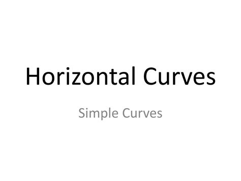 Solution 1 Horizontal Curves Studypool
