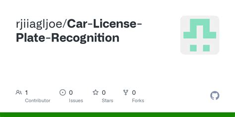GitHub Rjiiagljoe Car License Plate Recognition