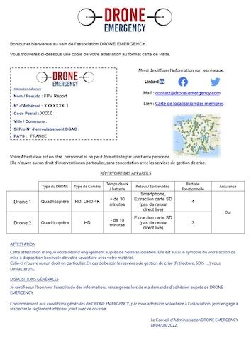 Drone Emergency Assos Bénévole Pour Des Missions De Recherche Et De Sauvetage Drones Fpv Et